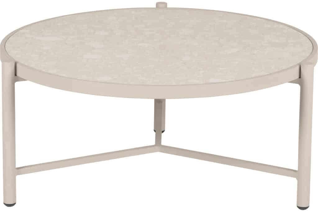 Nika sofabord Ø82 - Beige/Terrazzo - Hartman